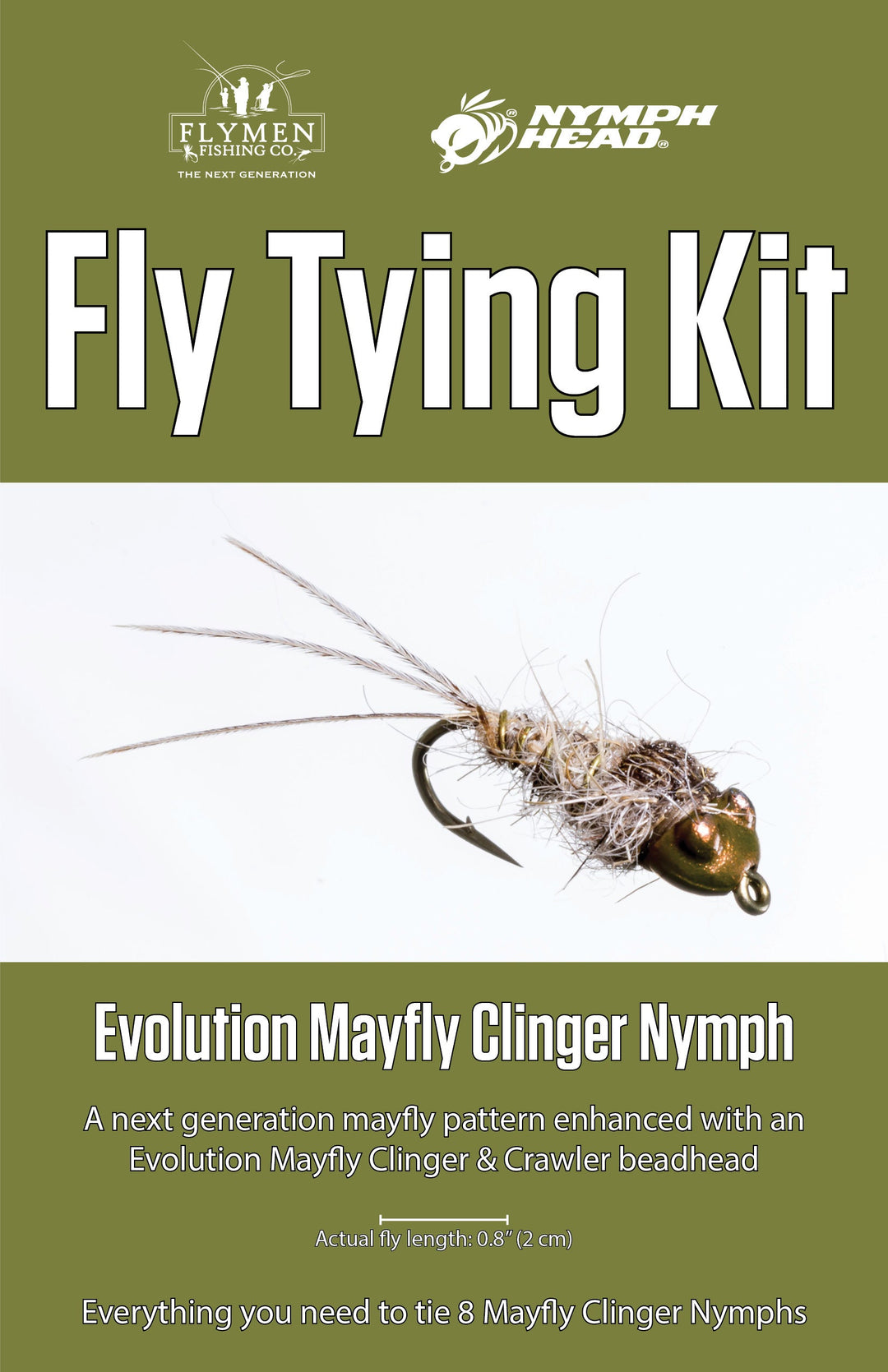 Fly Tying Kit: Nymph-Head Evolution Mayfly Clinger Nymph – South Branch ...